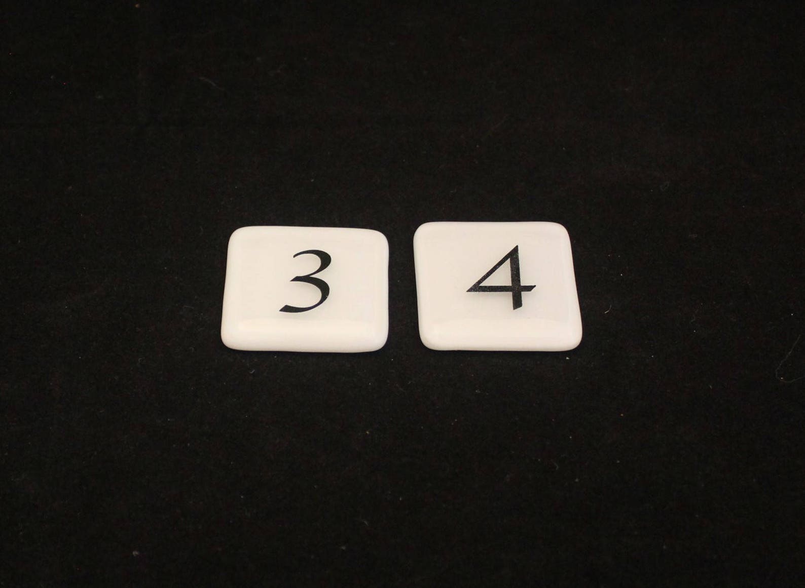 Knobs With Numbers, 1-8 Knobs, Drawer Knobs With Numbers, White Glass ...