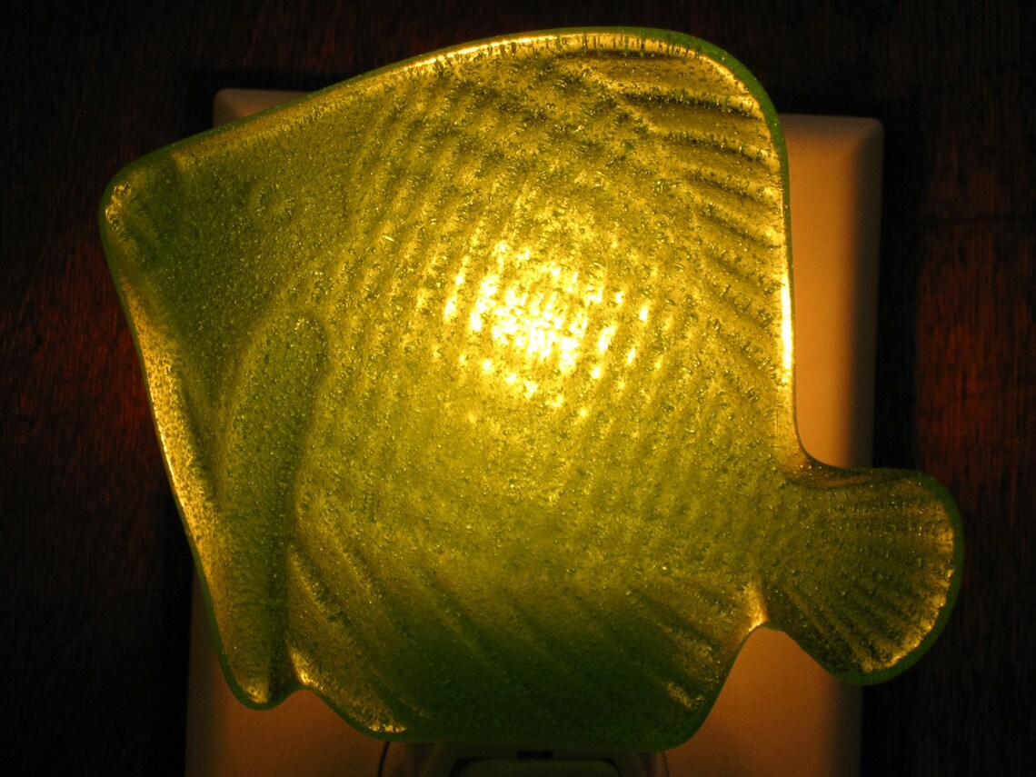 Citron Green Tropical Fish Night Light Fishy Nightlight | Etsy