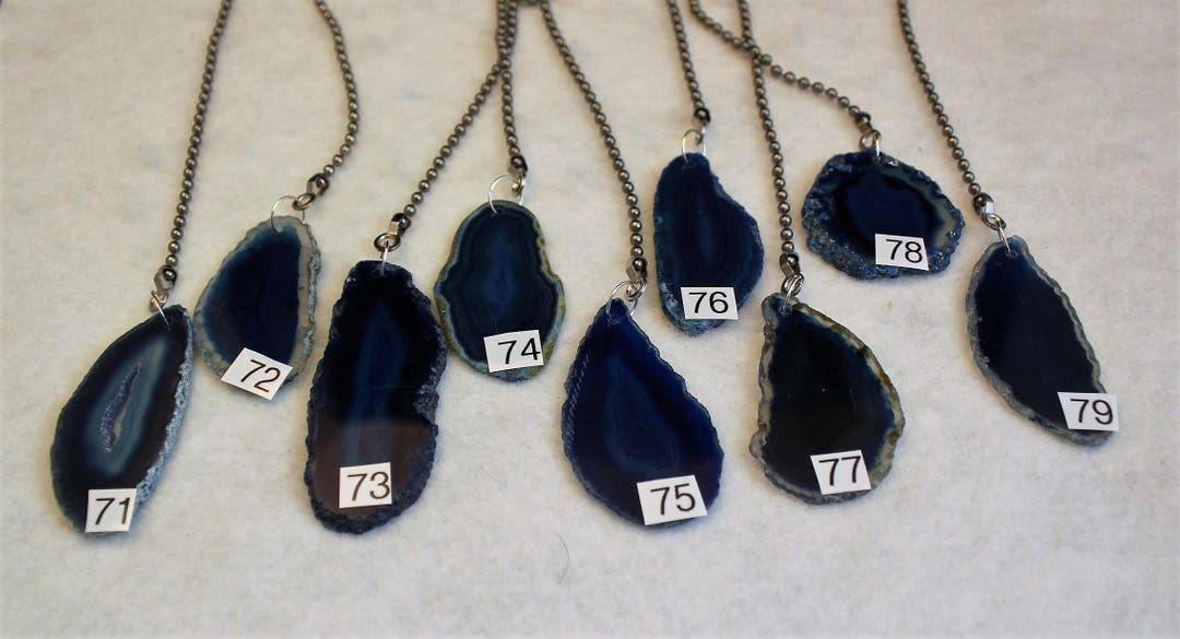 Blue Agate Fan Pull, Stone Light Pull, Ceiling Fan Pull, Agate, Light ...