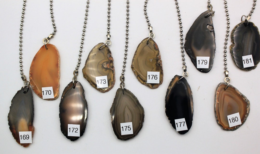 Natural Agate Fan Pull, Stone Light Pull, Ceiling Fan Pull, Agate ...