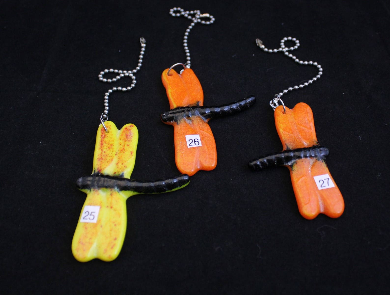 Fused Glass Fan Pull, Dragonfly Fan Pull, Bug Fan Pull, Shell Pull ...