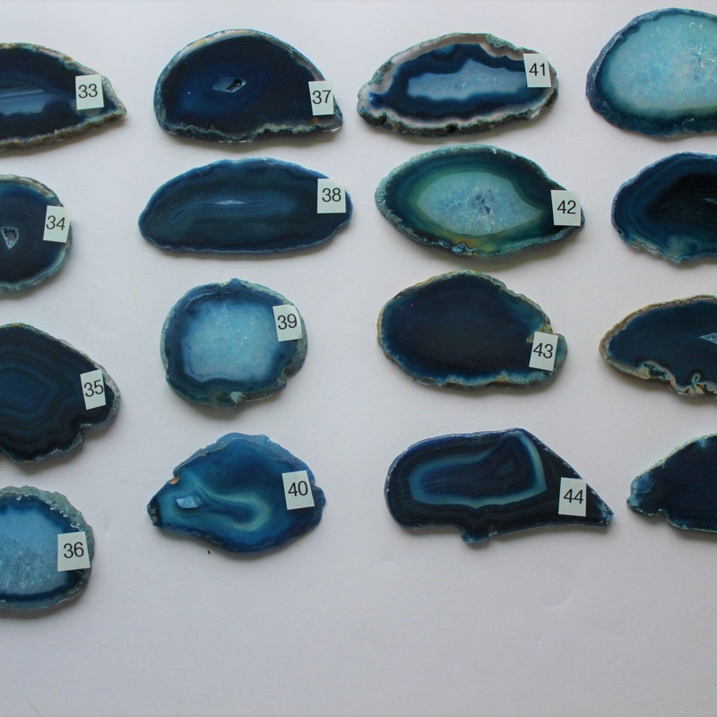 Blue Stone Knobs - Etsy