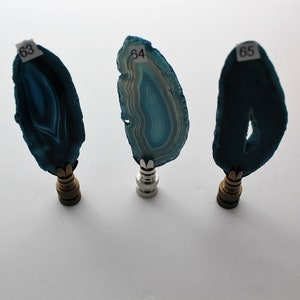 Turquoise Agate Finial, Lamp Finial, Bling for Your Lamp, Turquoise ...