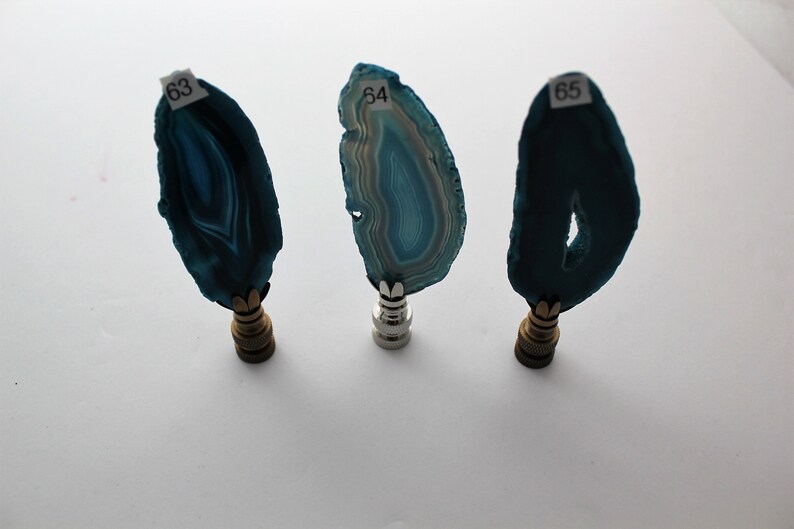 Turquoise Agate Finial, Lamp Finial, Bling for Your Lamp, Turquoise ...