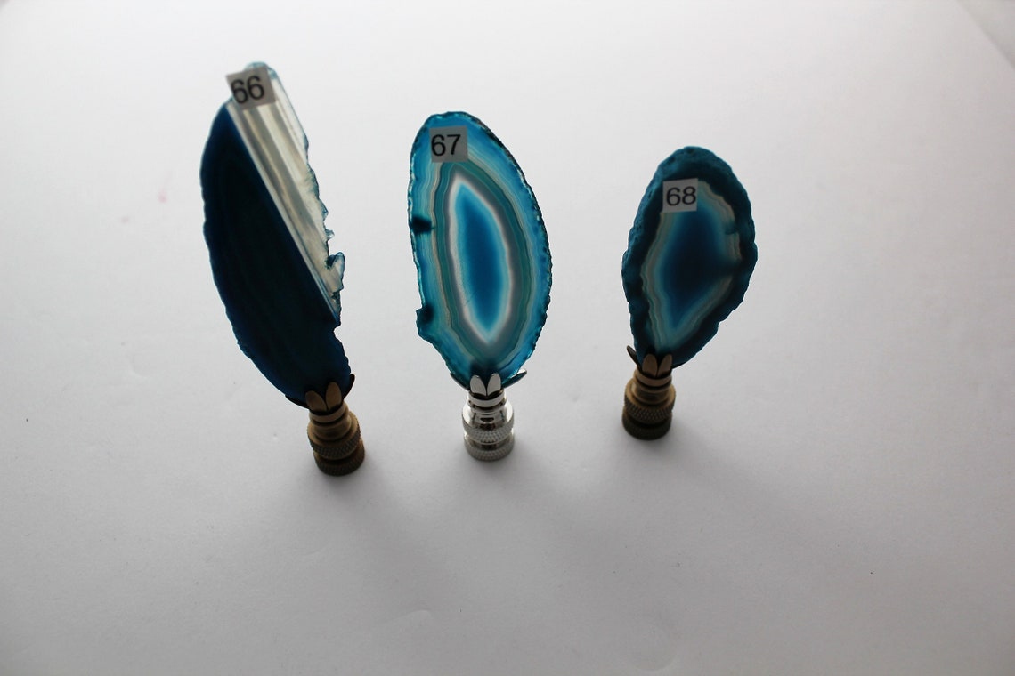 Turquoise Agate Finial, Lamp Finial, Bling for Your Lamp, Turquoise ...