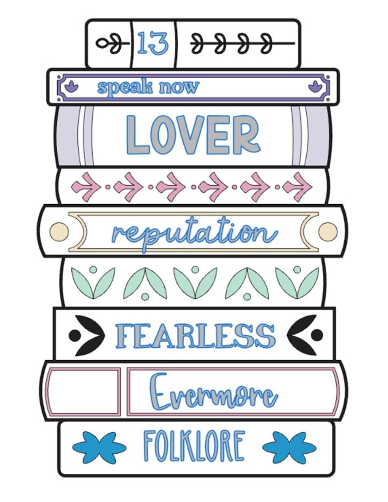 Taylor Swift Albums Decal - Etsy