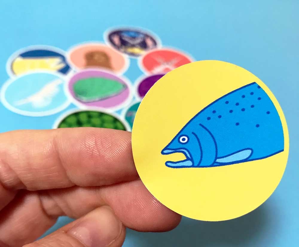 Marine Biology Sea Life Aquaculture Sticker Set Fish Disease ...