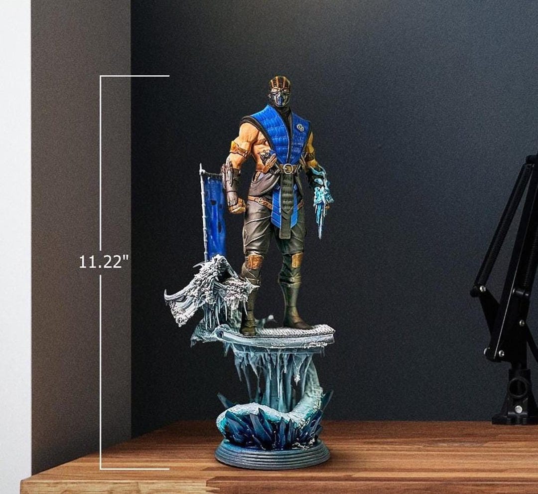 Subzero Figure Mortal Kombat -3D Printed Figure-collectible Statue-hand ...