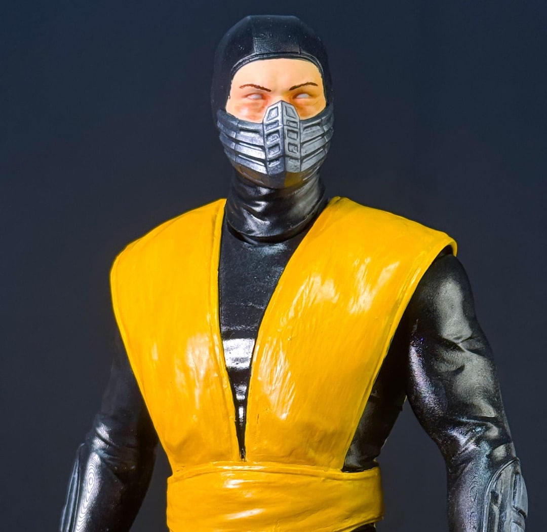Mortal Kombat Scorpion Figure-classic Scorpion-25.5 Cm-3d Printed ...
