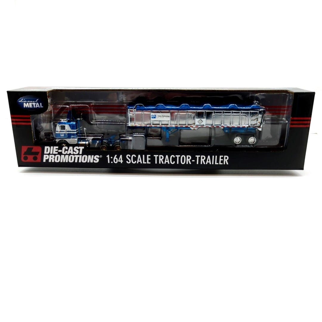 1 64 DCP Freightliner Cab Over Ppg Blue & White With East Dump Trailer ...