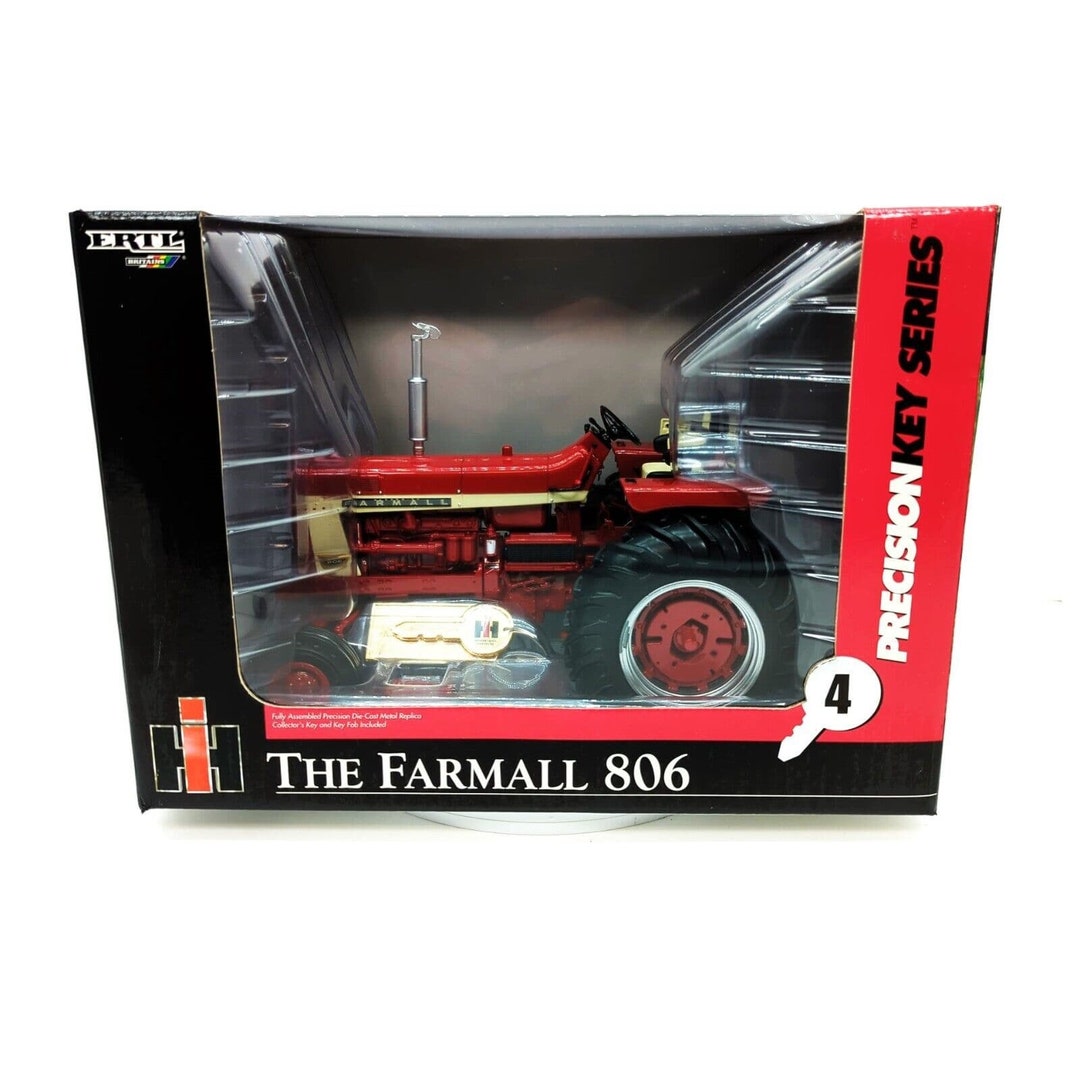 ERTL Farmall 806 Tractor Precision Key Series 4 New in Box 1/16 Scale ...