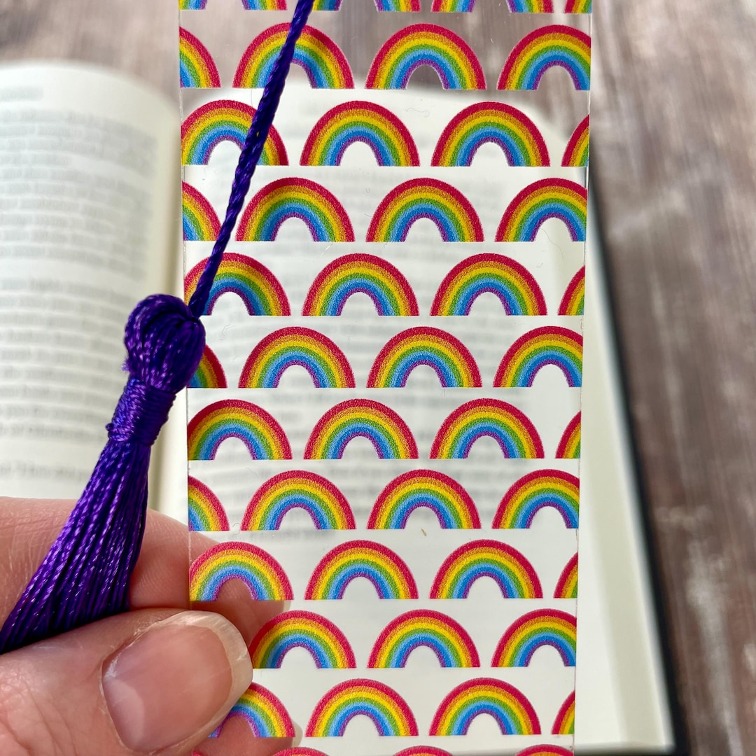 Rainbow Bookmark With Tassel, Colorful Book Lover Gift - Etsy
