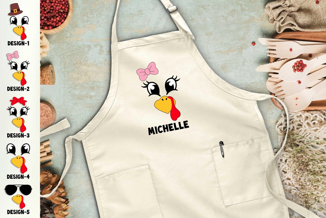 Personalized Thanksgiving Aprons for Women Men, Turkey Fall ...
