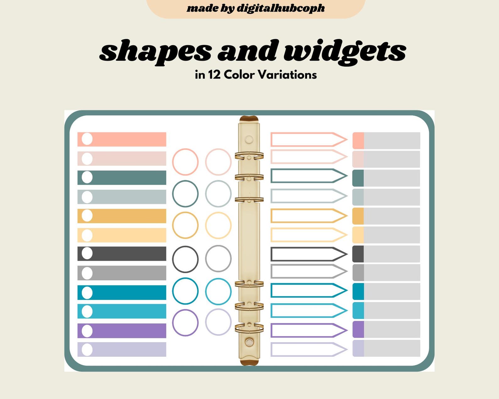 Digital Planner Stickers, PNG File of Digital Stickers, for Goodnotes ...