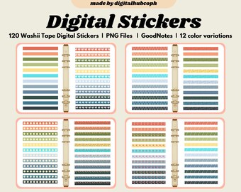 Digital Planner Stickers, PNG File of Digital Stickers, for Goodnotes ...