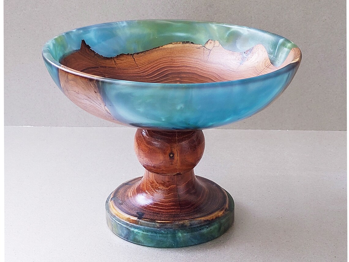 Decorative Wood Resin Bowl - Etsy