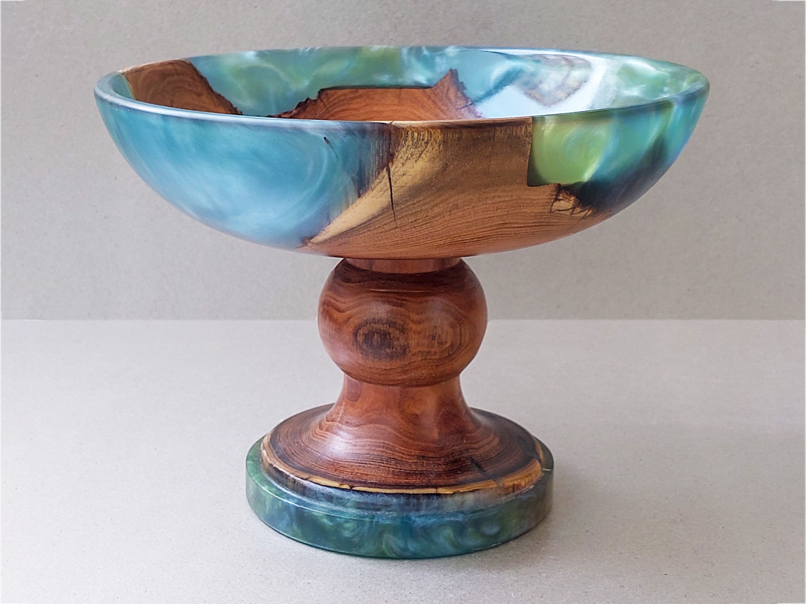 Decorative Wood Resin Bowl - Etsy
