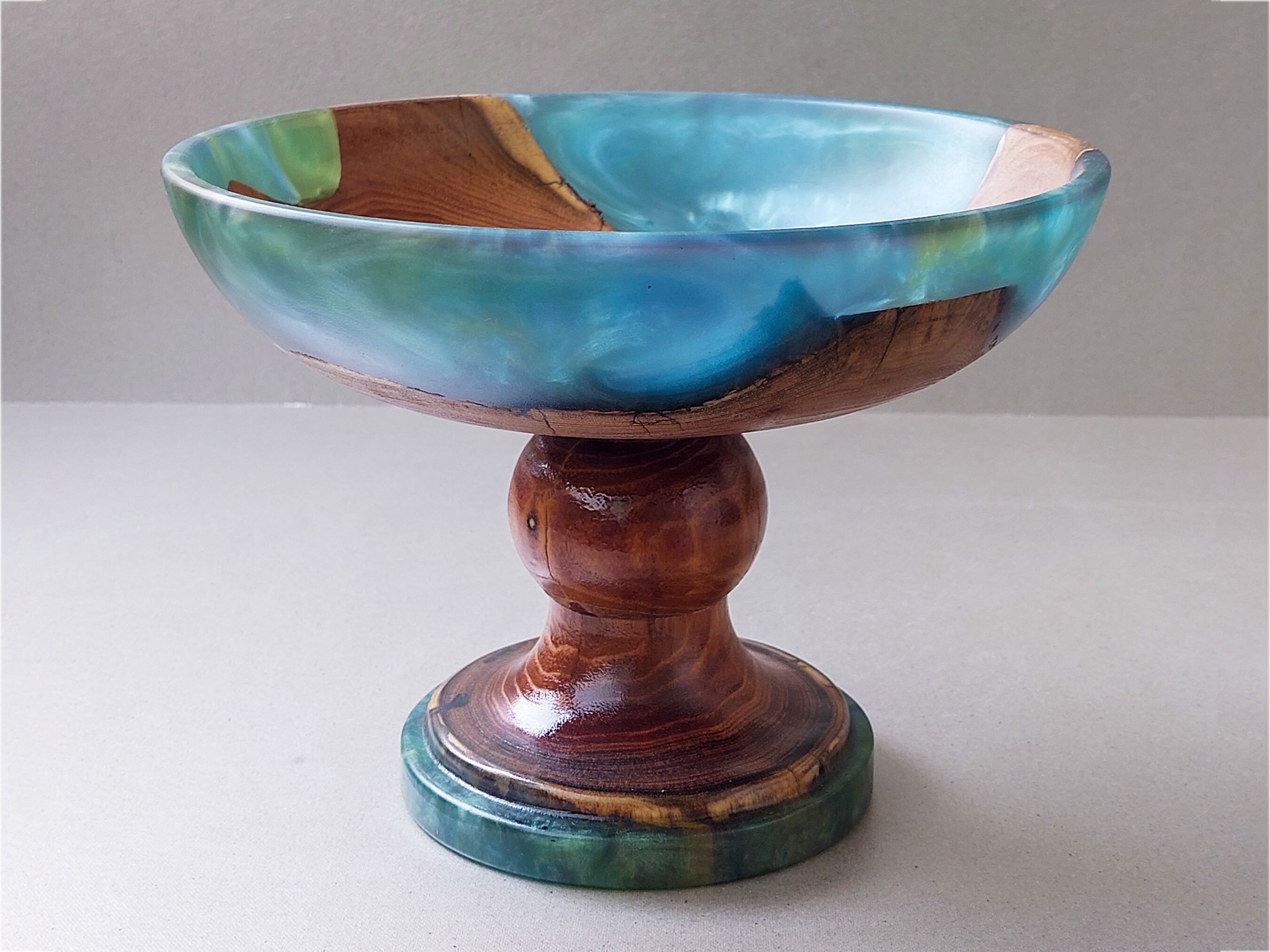 Decorative Wood Resin Bowl - Etsy