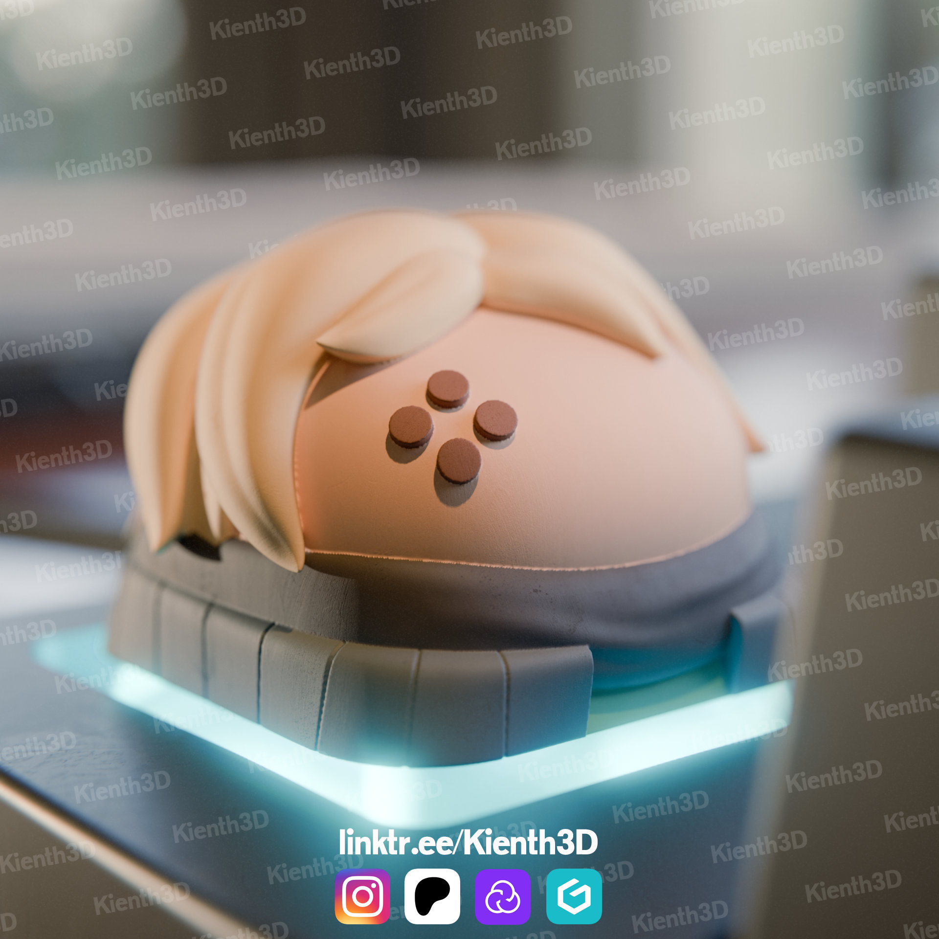 Valorant Keycap Deadlock STL File - 3D Printable Artisan Keycap for ...