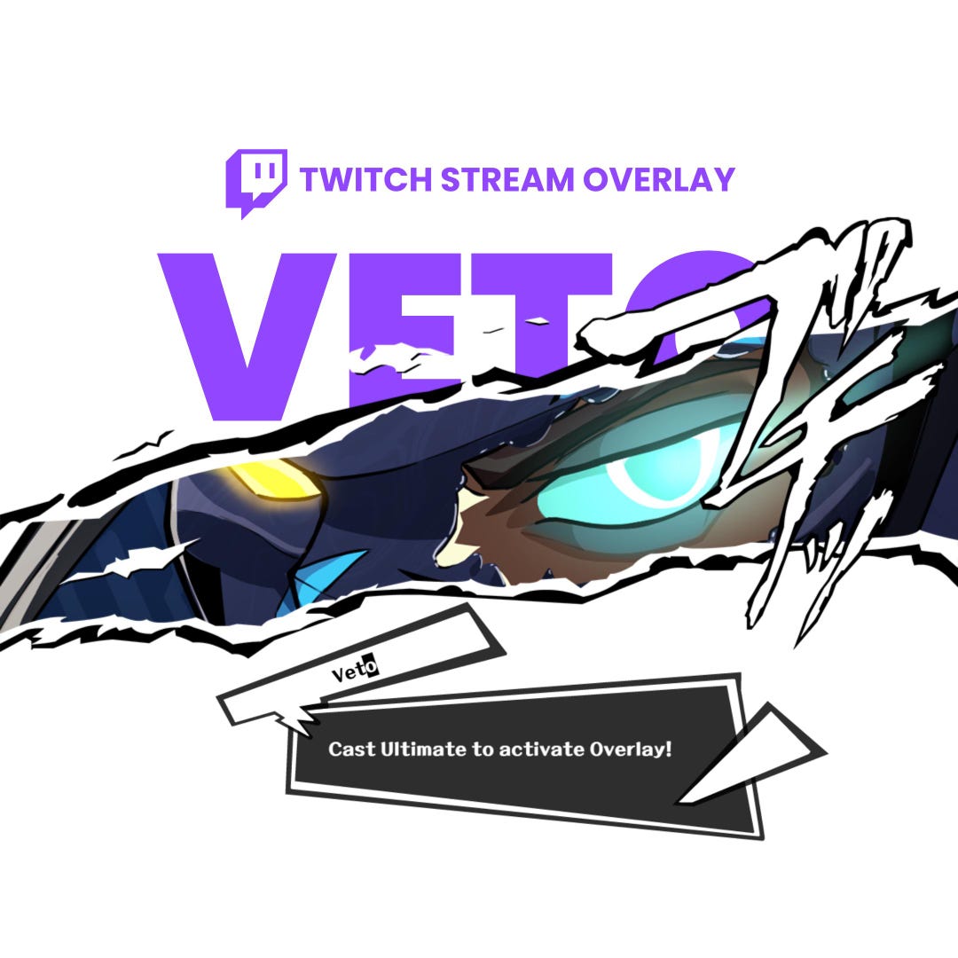Veto Valorant X Persona 5 Animated Cut-in Stream Overlay (digital ...