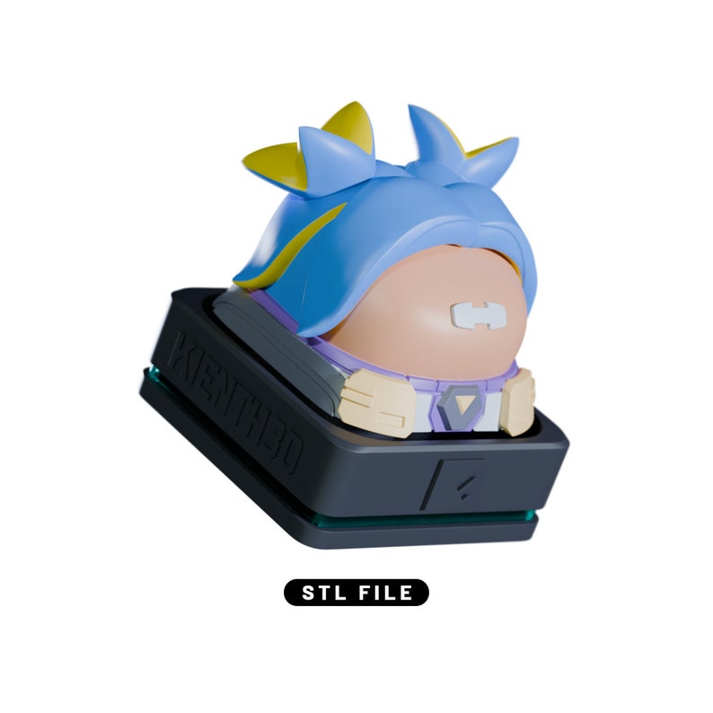 Valorant Keycap Neon STL File - 3D Printable Artisan Keycap for Gamers ...
