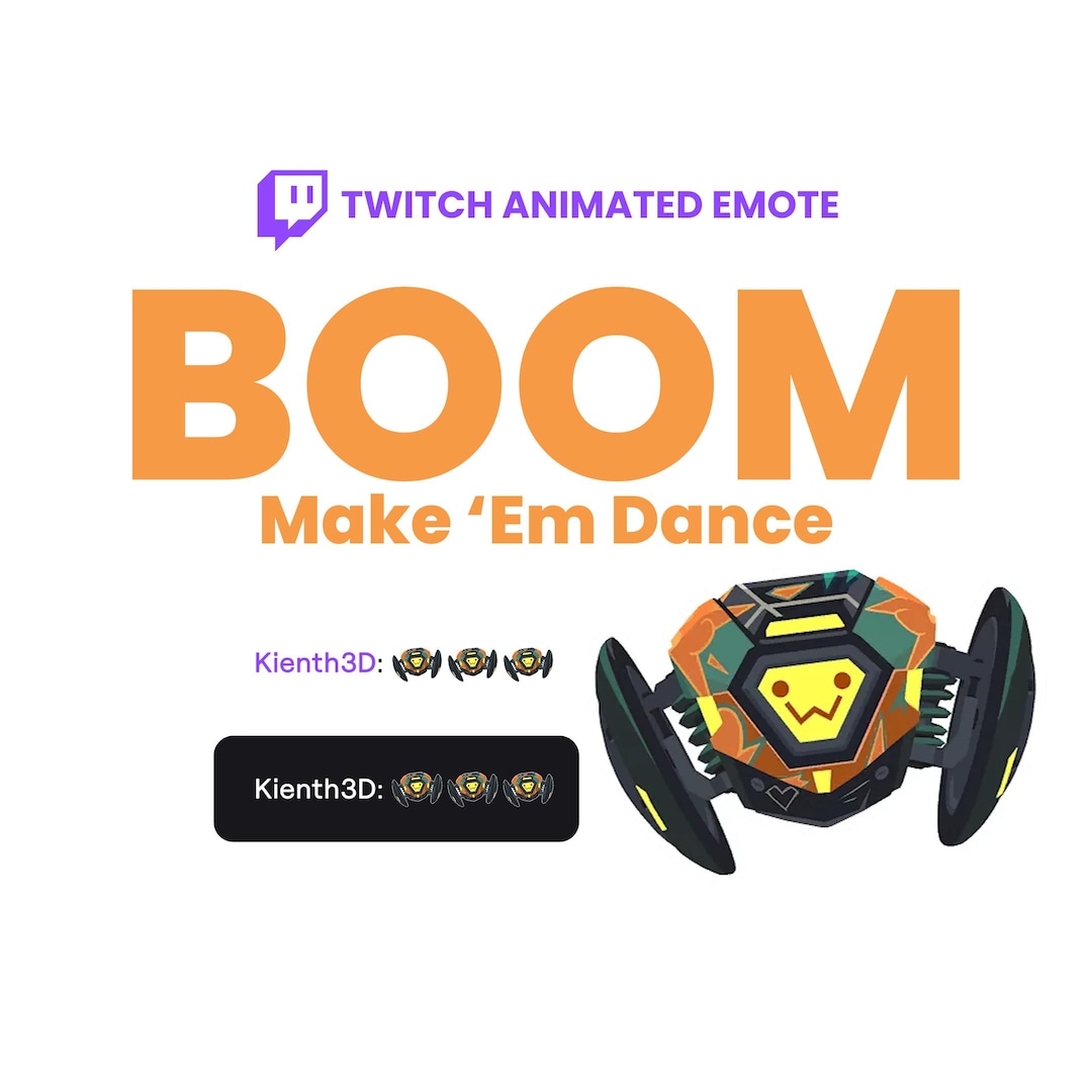 Boombot Animated Emote (digital Download) - Etsy UK