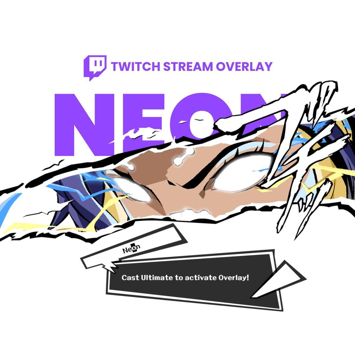 Neon Valorant X Persona 5 Animated Stream Overlay (digital Download) - Etsy