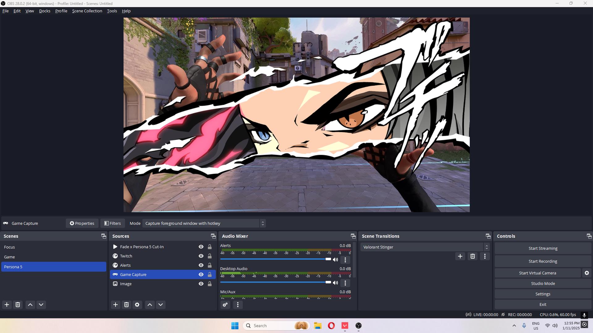 Fade Valorant X Persona 5 Animated Stream Overlay (digital Download) - Etsy