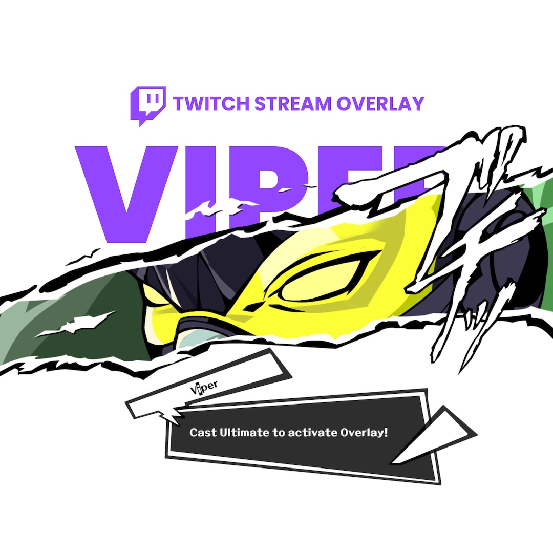 Stream Overlay - Viper Valorant X Persona 5 Cut-in for Live Streaming ...