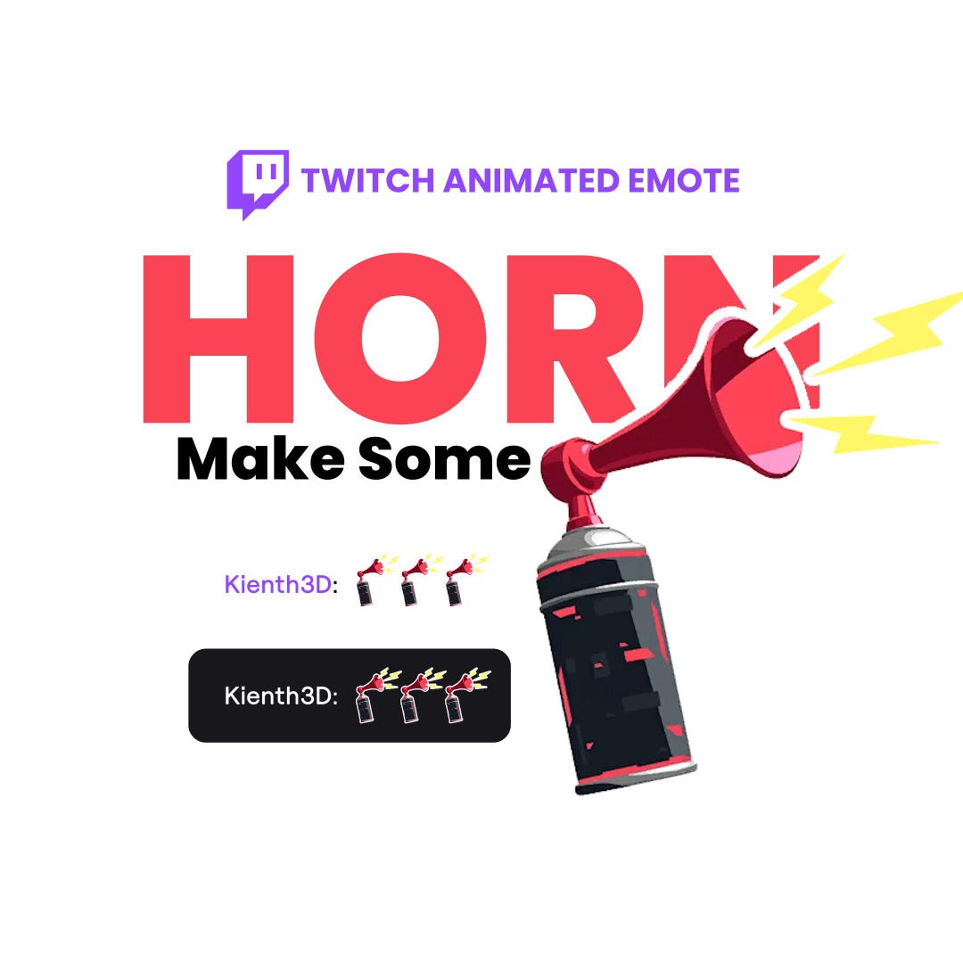 Animated Emote - Make Some Noise for Twitch and Discord - Perfect for ...