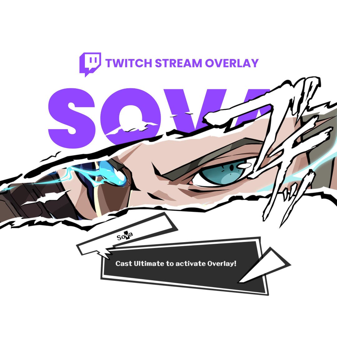 Sova Valorant X Persona 5 Animated Stream Overlay (digital Download) - Etsy