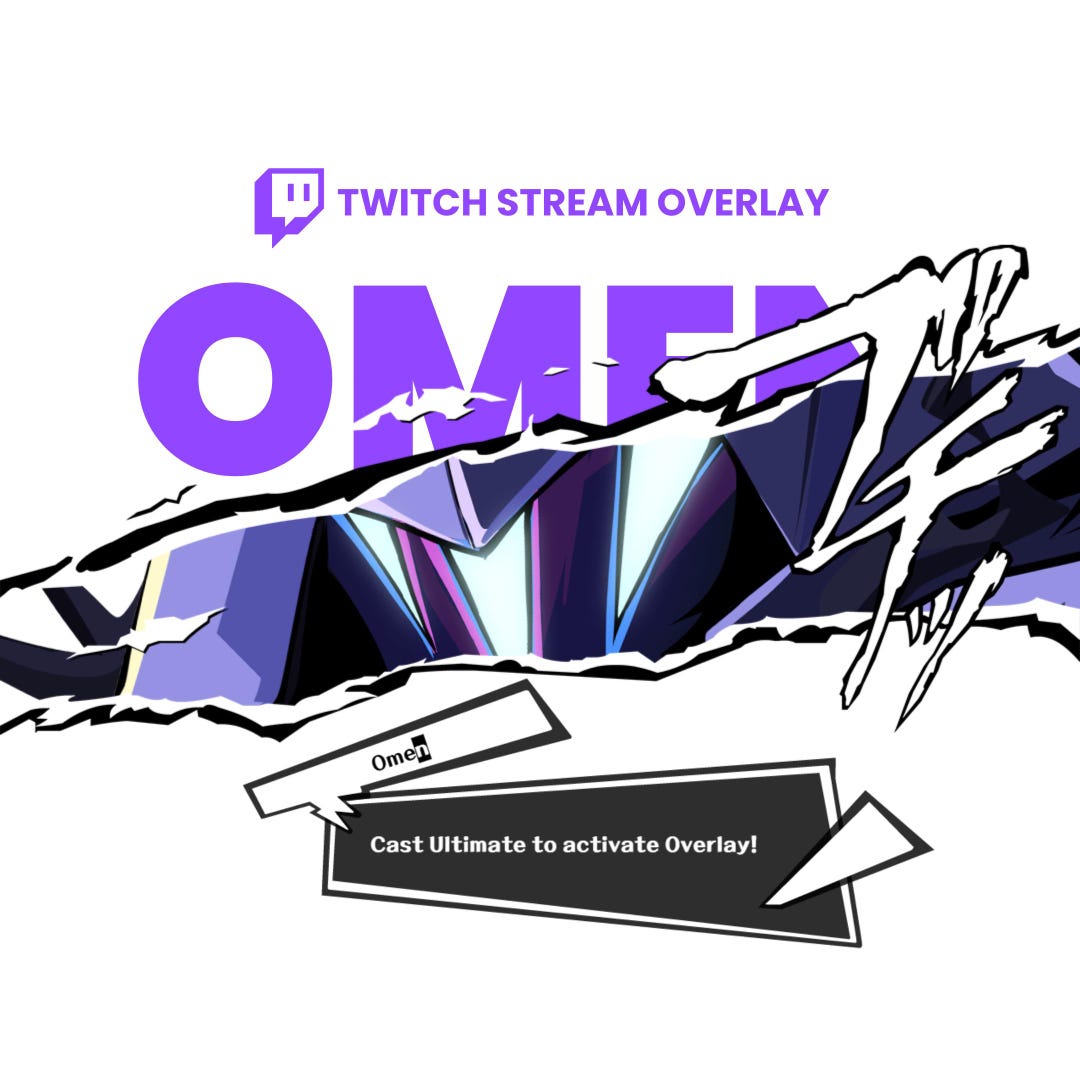Stream Overlay - Omen Valorant X Persona 5 Cut-in for Live Streaming ...