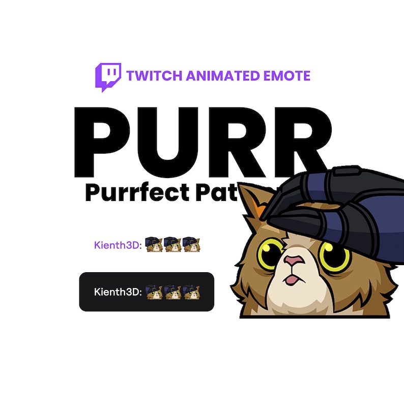 Animated Emote - Purrfect Pat Spray for Twitch and Discord - Perfect ...