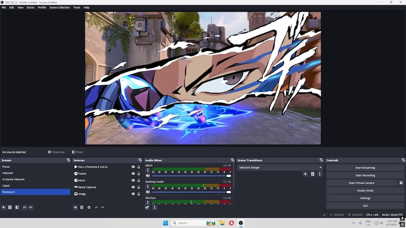 Stream Overlay - Yoru Valorant X Persona 5 Cut-in for Live Streaming ...