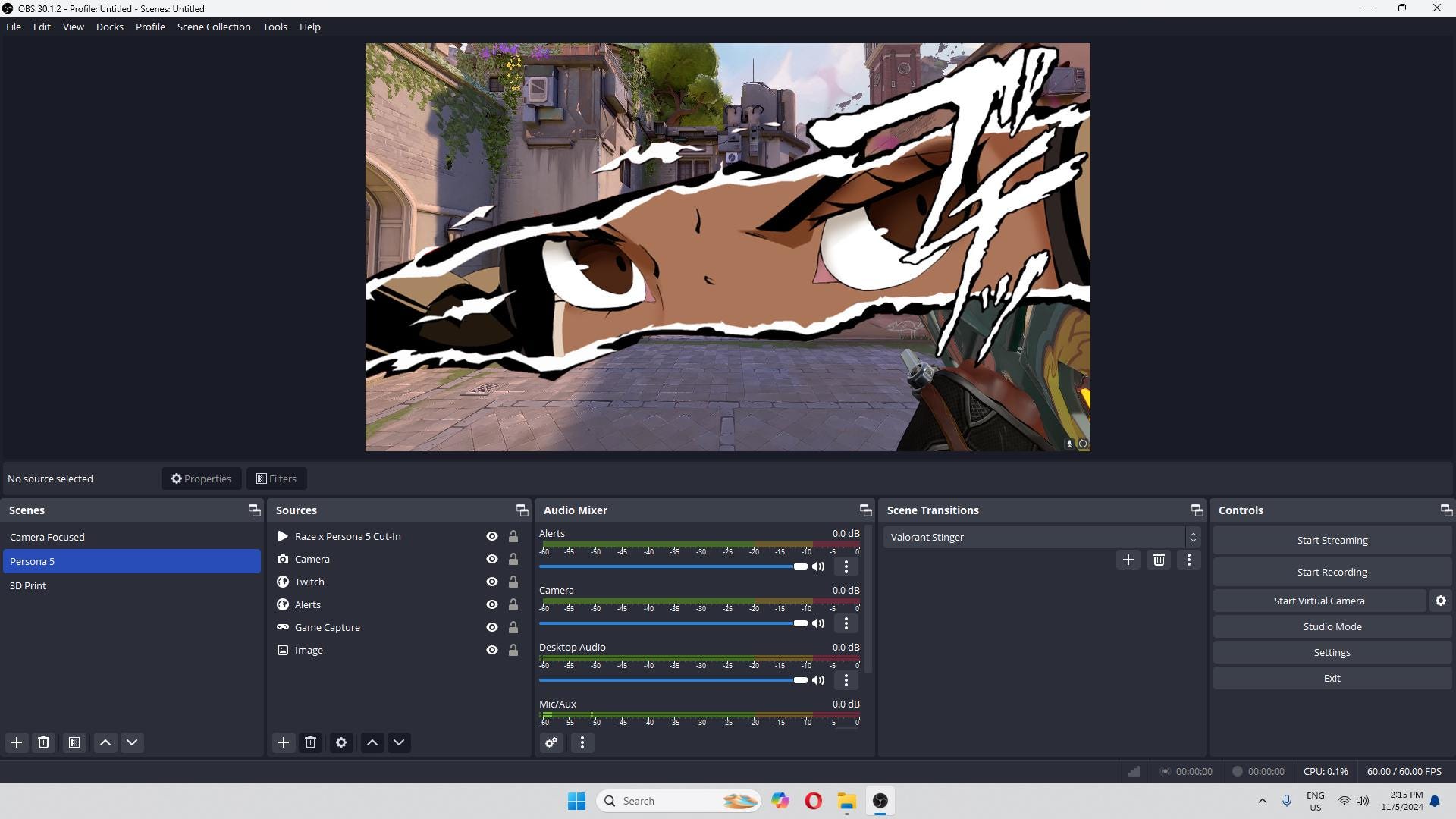 Raze Valorant X Persona 5 Animated Stream Overlay (digital Download) - Etsy