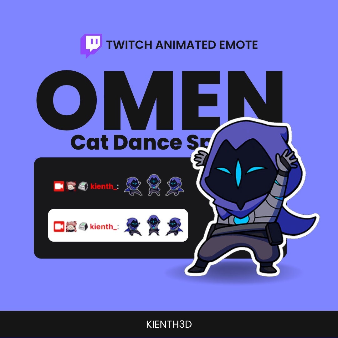 Animated Emote Dancing Omen Spray - Etsy
