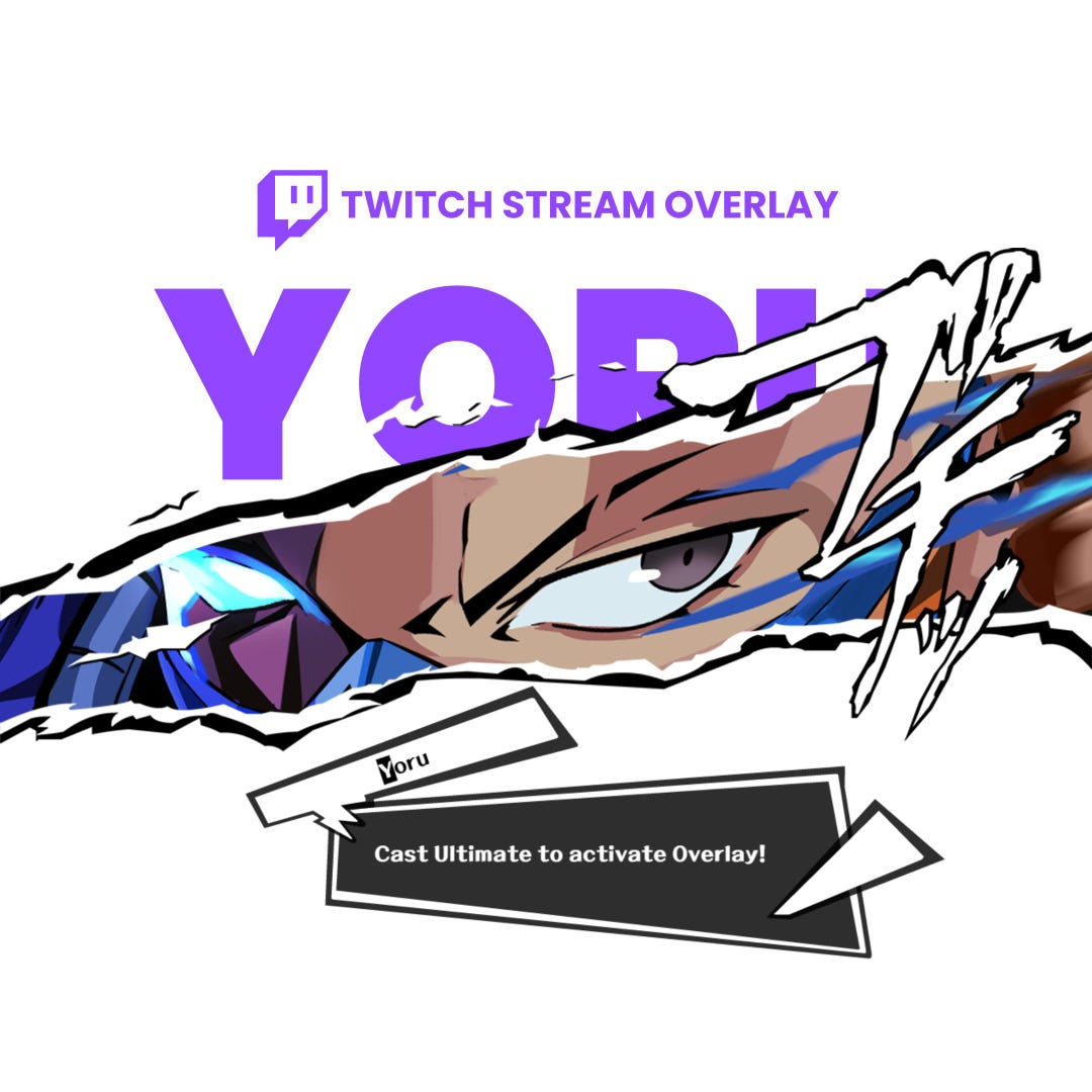 Stream Overlay - Yoru Valorant X Persona 5 Cut-in for Live Streaming ...
