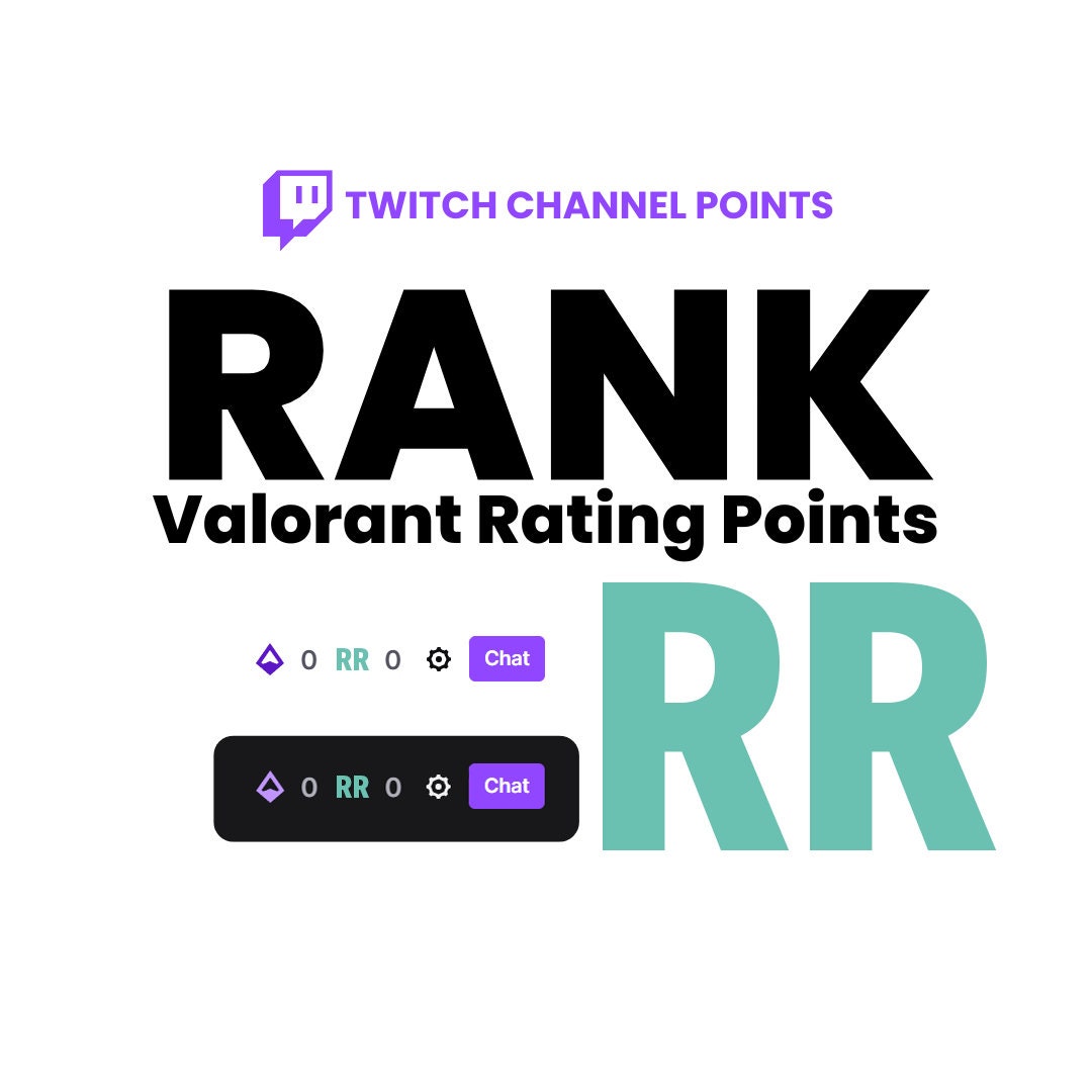 Valorant Rank Rating for Twitch Channel Points (digital Download) - Etsy