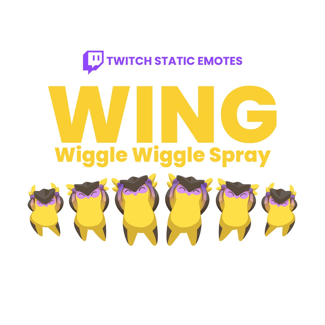 Animated Emote - Wingman Wiggle Spray for Twitch and Discord - Perfect ...