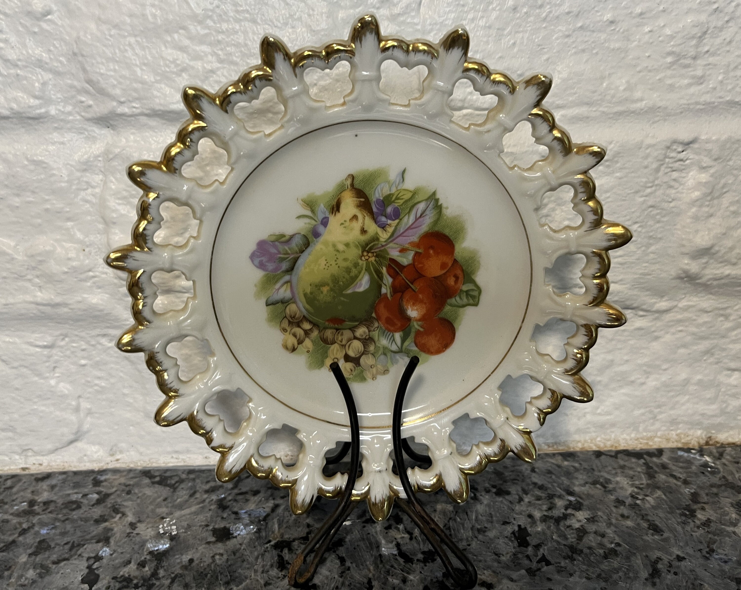 Vintage Hand Painted China Fruit With Gold Trim Decorative by Giftcraft ...