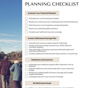 Retirement Checklist to Print Out Gift for Retirement Prepare to Retire ...