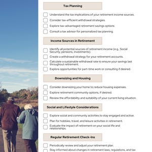 Retirement Checklist to Print Out Gift for Retirement Prepare to Retire ...