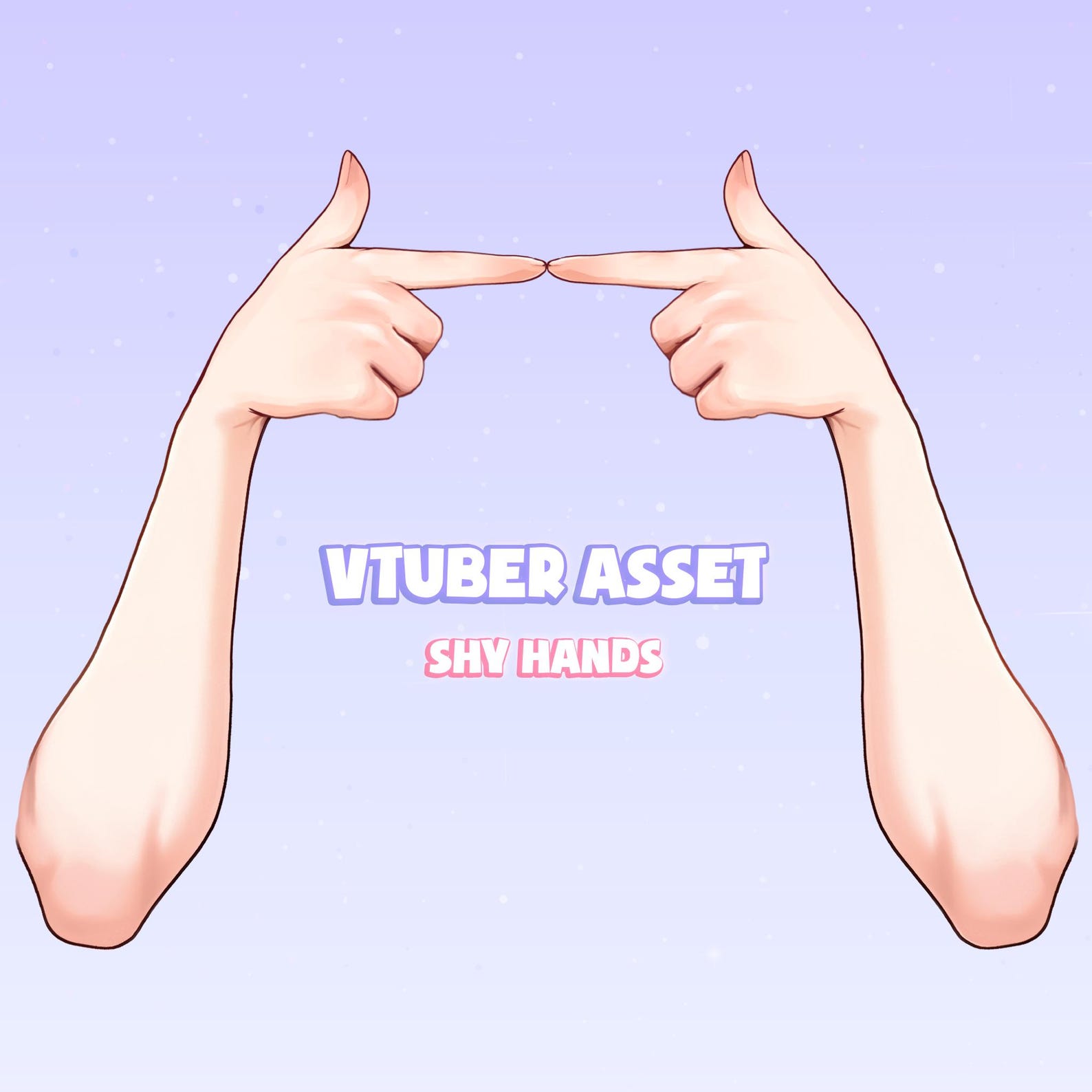 Vtuber Asset - Rigged Shy Hands | Shying Meme - Etsy