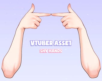 Vtuber Asset - Rigged Shy Hands | Shying Meme - Etsy
