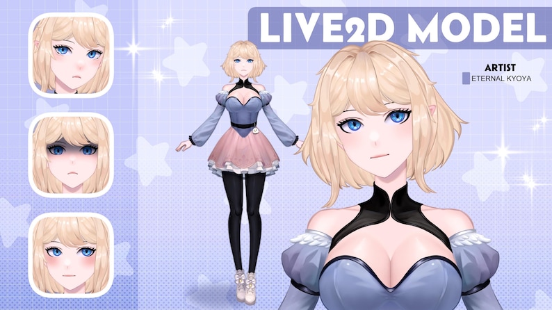 Live2d Model: Ann - Vtuber Model FULLY INSTALLED - Ready to Use! - Etsy