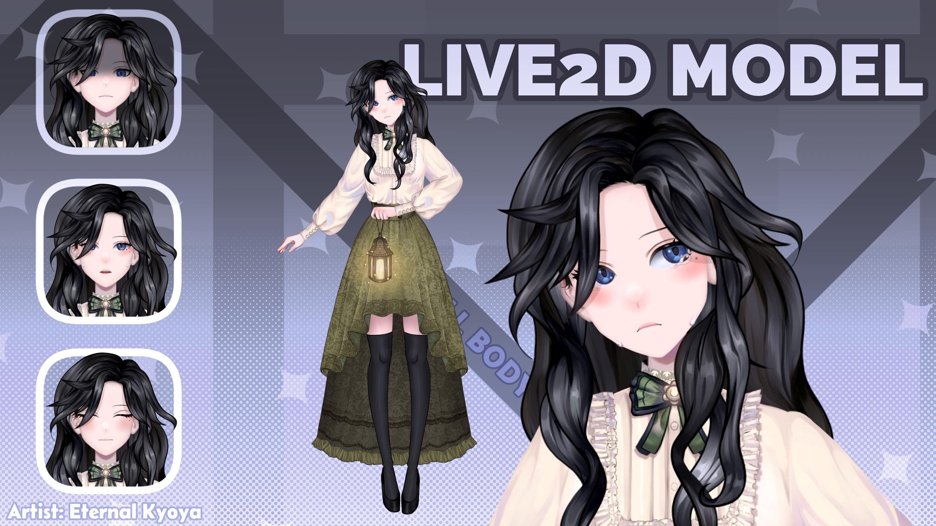 Live2d Model: Girl From the 17th Century - Vtuber Model FULLY INSTALLED - Ready to Use! - Etsy