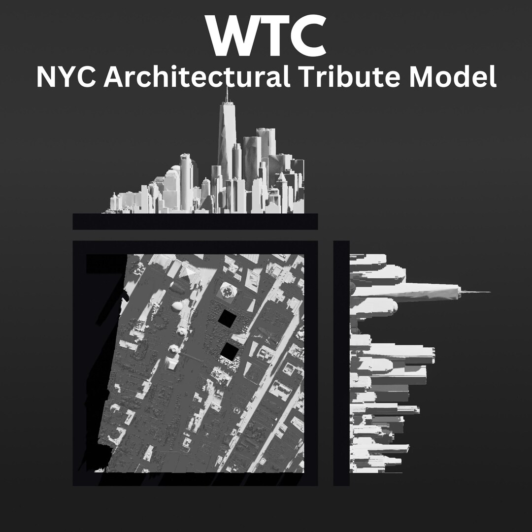 3D Framed WTC Memorial Model Art: NYC Architecture Tribute - Etsy
