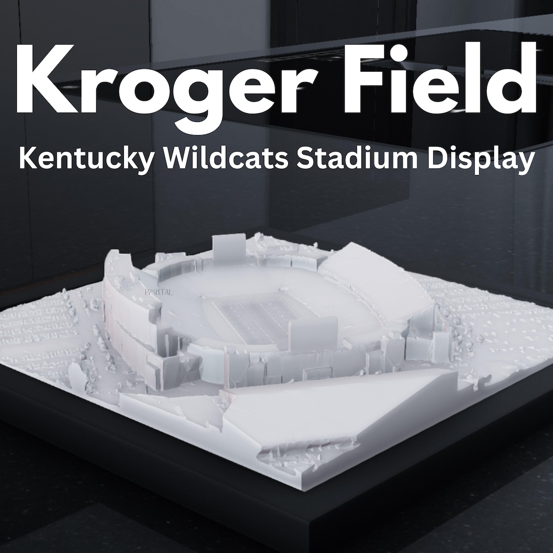3D Model Kroger Field Stadium: Kentucky Wildcats Gift - Etsy