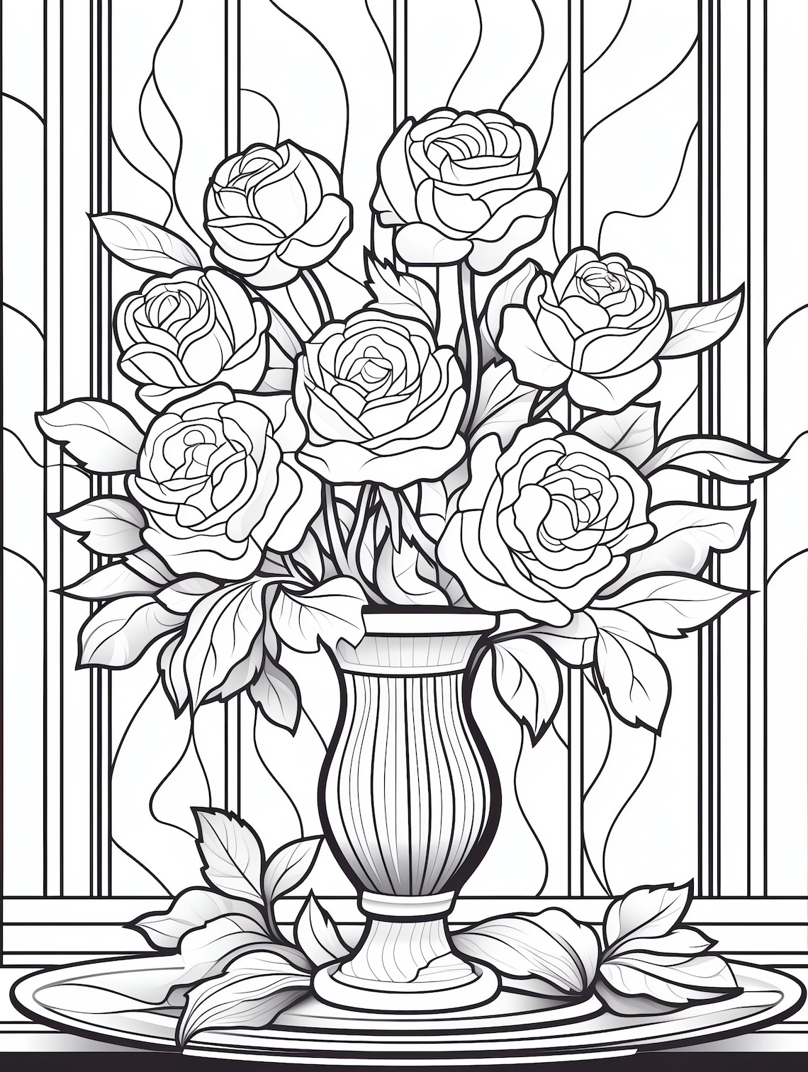 100 Flower Pages to Color - Etsy