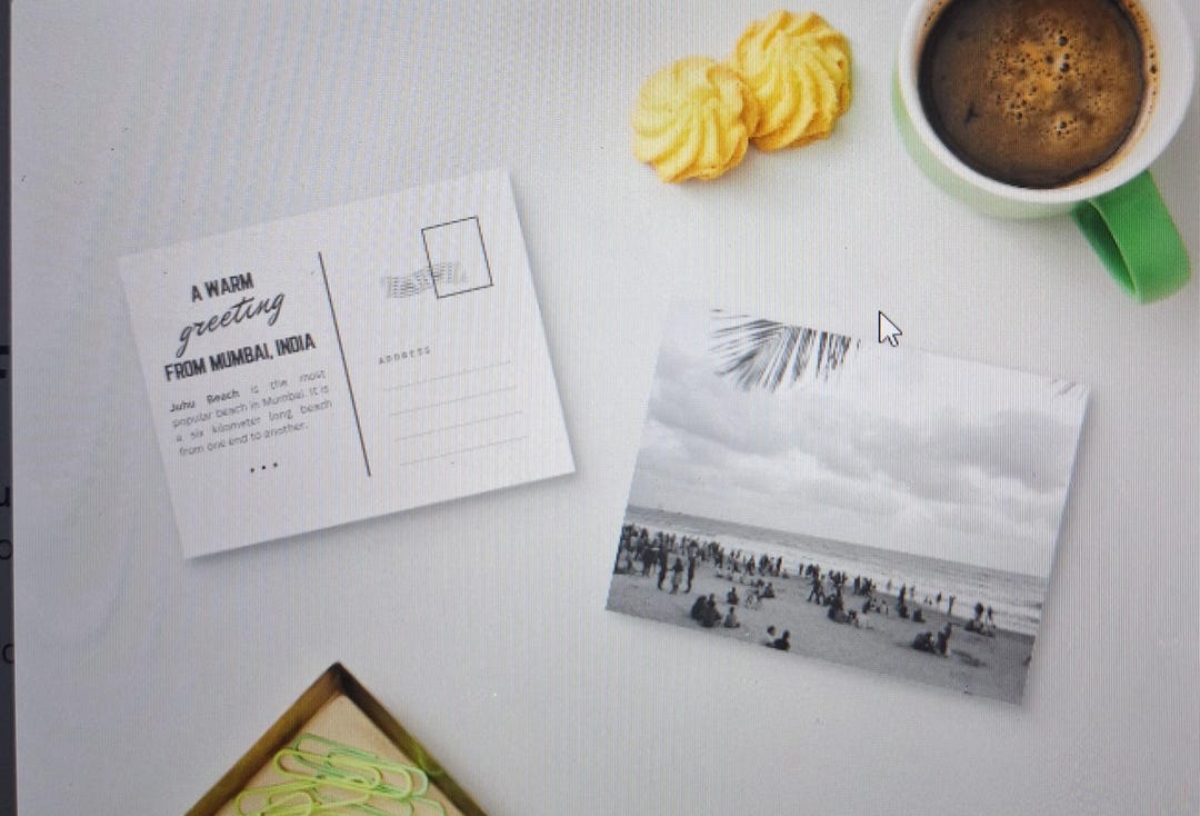 Travel Photo Postcards With Mumbai, India Designs - Set of 6 Original ...